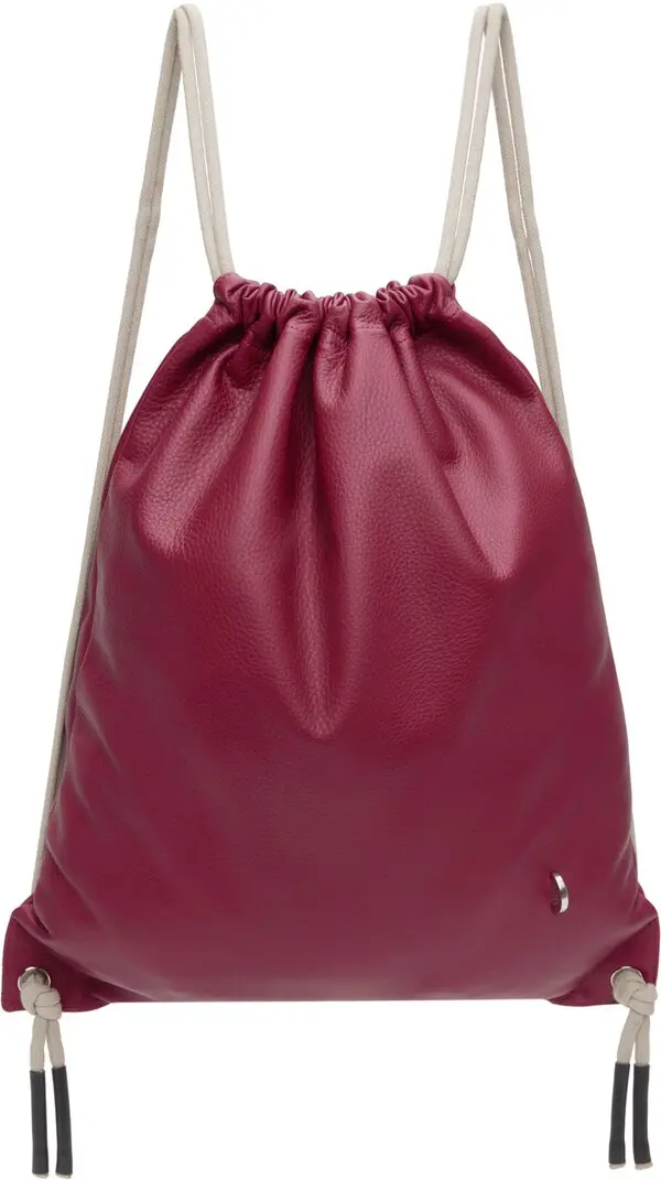 Rick Owens Pink Drawstring Backpack In 2308 Fuchsia/Pearl - 50